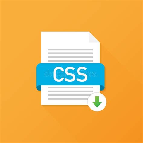 Download Css Button On Laptop Screen Downloading Document Concept