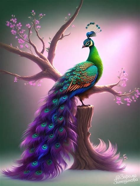 Peacock Feather Painting