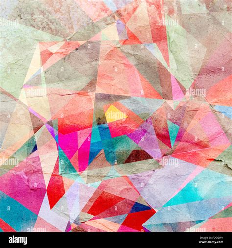 Graphic Abstract Background With A Geometry Different Elements Stock