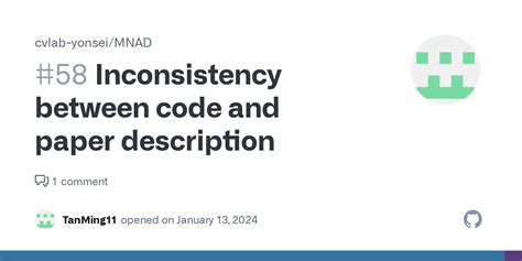 Inconsistency Between Code And Paper Description · Issue 58 · Cvlab Yonseimnad · Github
