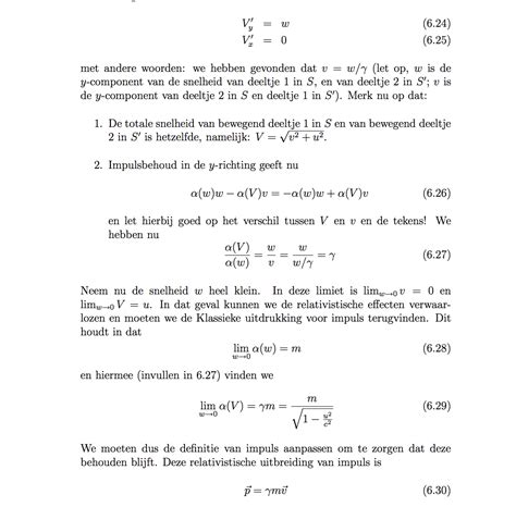Special Relativity Derivation Relativistic Momentum Physics Stack