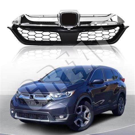 For 2017 2018 2019 Honda Crv Cr V Front Bumper Upper Chrome Grille
