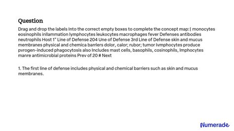 Solved Text Drag And Drop The Labels Into The Correct Empty Boxes To Complete The Concept Map