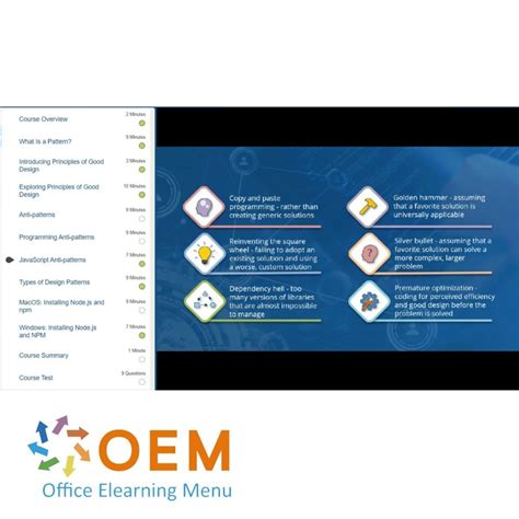 design patterns in javascript e learning training oem