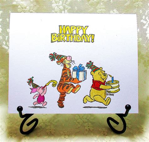 Winnie The Pooh Birthday Card By Hollenmarkcarddesign On Etsy Funny