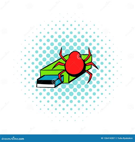 Flash Drive Infected By Virus Icon Comics Style Stock Illustration Illustration Of Attack