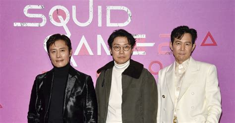 오징어 게임 시즌2 뉴욕 시사회 도착한 세 남자