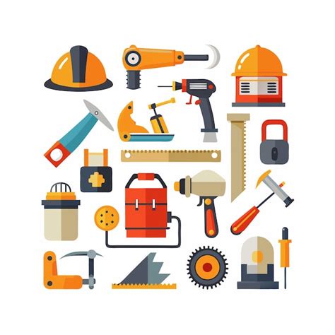 Premium Vector Construction And Tools Icons Set