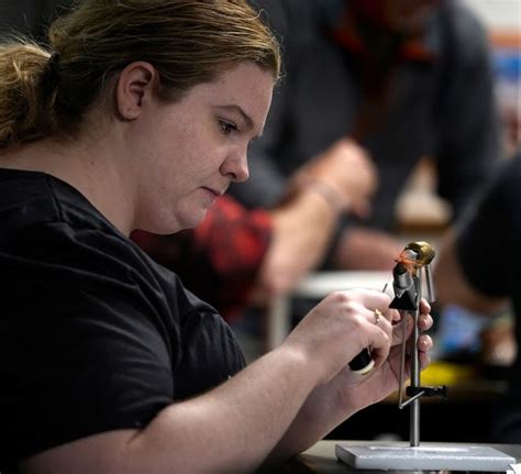Learning To Tie The Cinder Worm Fly At Kettle Pond Workshop