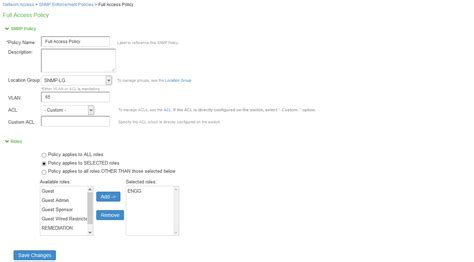Configuring Snmp Policy Enforcement Using Vlan Cisco Hp
