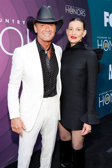 Tim McGraw And Faith Hill At The Academy Of Country Music Honors Tom Lorenzo