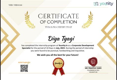 Diya Tyagi On Linkedin Excited To Share That I Successfully Completed