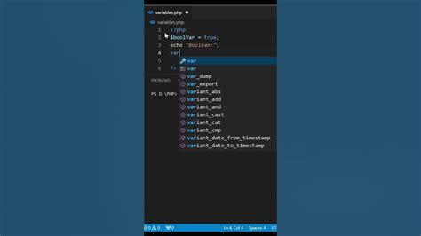 Basic Variable Types In Php Php Hello Helloworld Code Coding Youtube