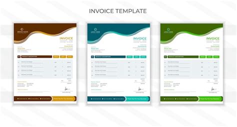 Premium Vector Vector Invoice Template Design Premium Vector Vector Invoice Template Design