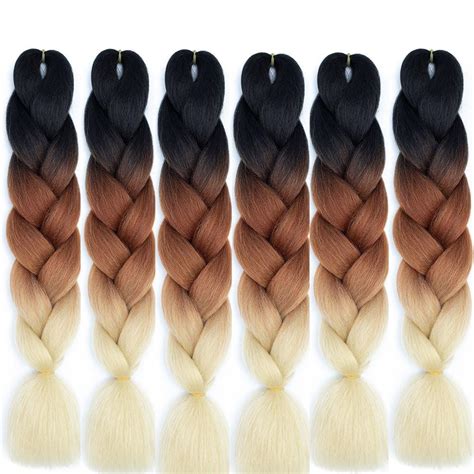 Shop Ombre Jumbo Braids Blond Kanecalon Extensions For Crochet Braids
