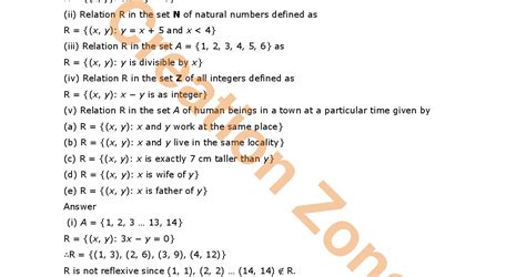 class 12 chapter 1 relations and functions