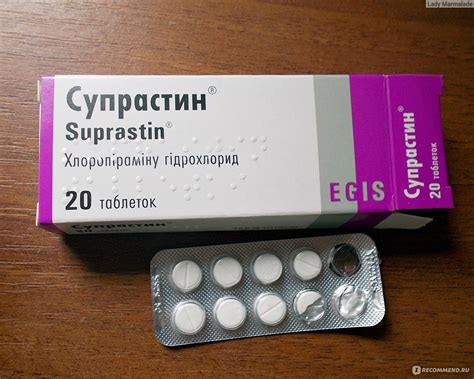 Средства для лечения аллергии ЭГИС Супрастин - «Супрастин в таблетках ...