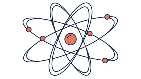 Simple Atom Structure Icon Fundamental Particle Of Matter Vector Design Generative Ai Stock