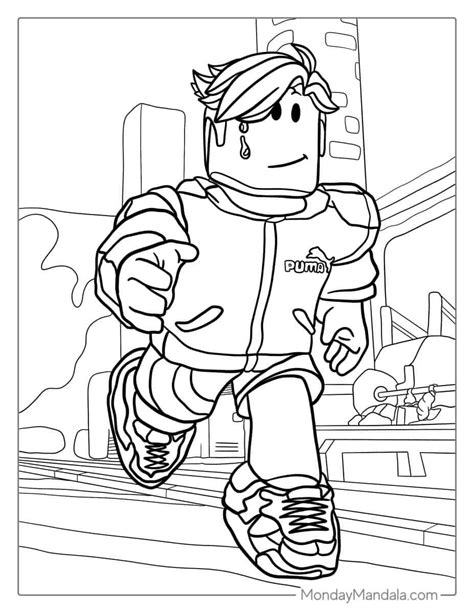 Roblox Figure Coloring Pages