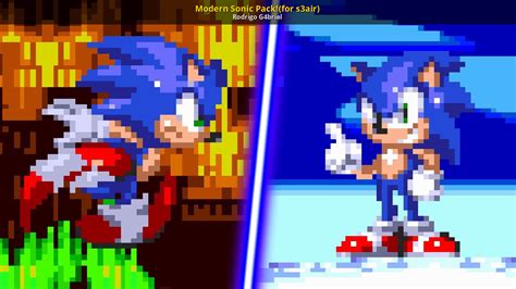 modern sonic pack for s3air mod for sonic 3 a i r s3air mods