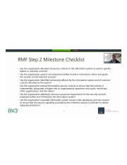 RMF Step Milestone Checklist You In Uncaring TE Furl Flan New RMF Step Milestone