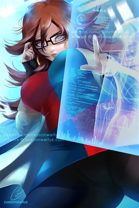 Android 21 Dragon Ball Fighterz Mobile Wallpaper By Customwaifus