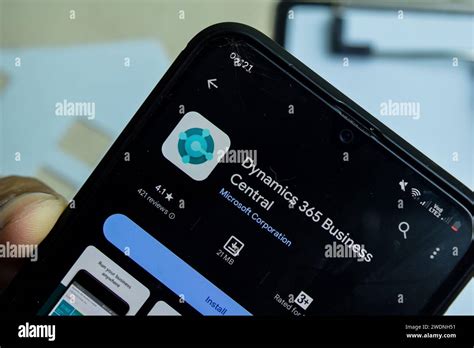 Dynamics 365 Business Central Application On Smartphone Screen Dynamic
