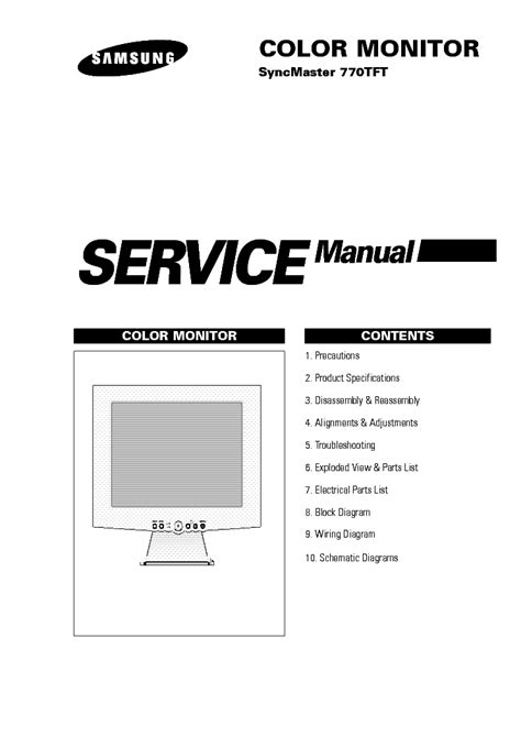 Samsung Syncmaster Tft Service Manual Download Schematics Eeprom