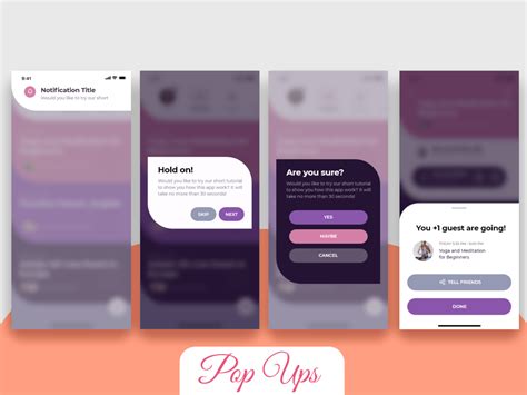Pop Ups Screen IOS Customize By Balaji O M On Dribbble