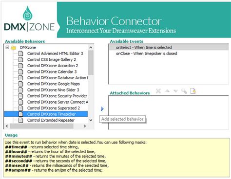 Dmxzone Timepicker Extensions Dmxzonecom