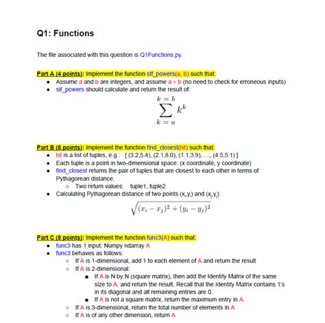 Solved Q1 Functions The File Associated With This Question