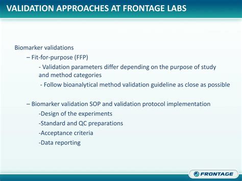 Ppt Biomarker Development And Validation Practices And Experiences Powerpoint Presentation Id