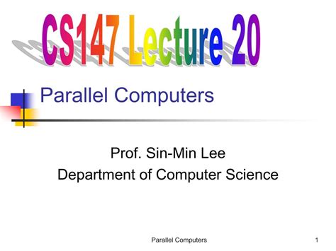 PPT Parallel Computers PowerPoint Presentation Free Download ID