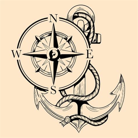Anchor Compass Bird Tattoo Tattoos Chest Tattoo Compass Anchor