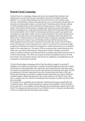 Cloud Computing Unit Thrthrhr CLOUD COMPUTING HI COLLEGE SEMESTER UNIT HI COLLEGE