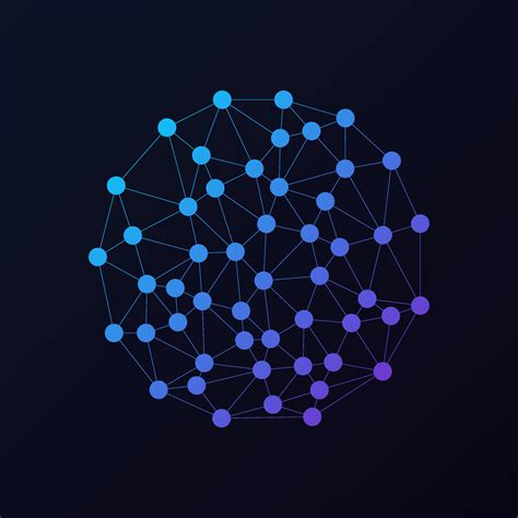 Circle Connections Background Triangles With Dots On Vertexes Dots
