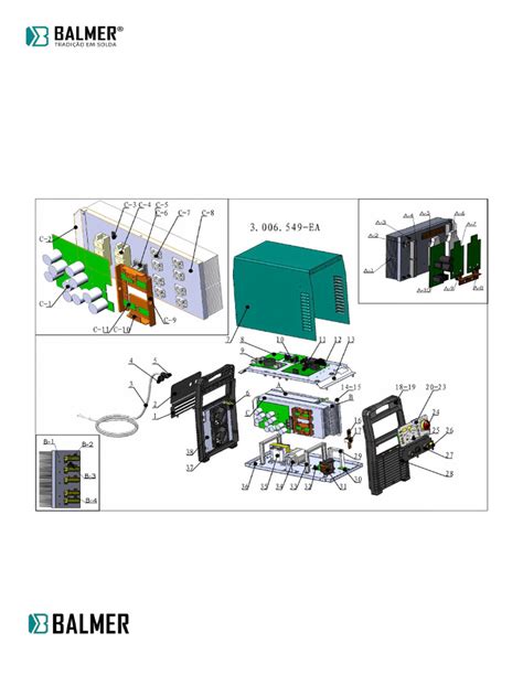 Vista Explodida Vulcano Tig 580p Acdc V3 Pdf Energia Elétrica Componentes Elétricos