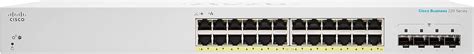 CISCO DESIGNED Business CBS220 24FP 4X Smart Switch 24 Port GE Full PoE 4x10G SFP
