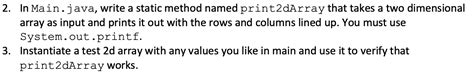Solved In Main Java Write A Static Method Named Chegg