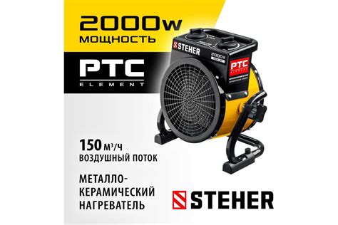 Электрическая тепловая пушка Steher 2 кВт МКН Sek 3r выгодная цена