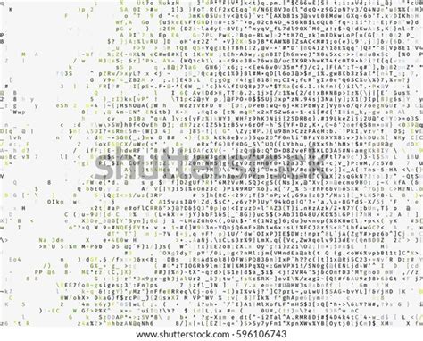 Corrupted Source Code Modern Vector Illustration Stock Vector Royalty