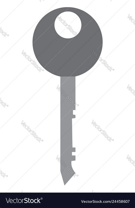 Grey Key Or Color Royalty Free Vector Image Vectorstock