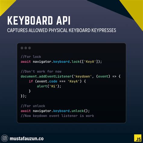 Javascript Keyboard Api Mustafa Ateş Uzun Blog