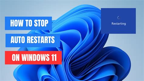 stop windows updates from auto restarting your pc youtube