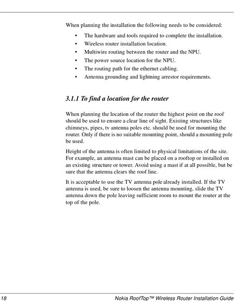 Nokia Networks R V FHSS ODU And IDU User Manual NWR Hardware Inst Guide V