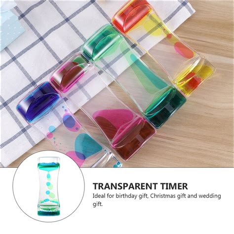 Bubble Hourglass Action Liquid Timer Desk Decor Ar Vicedeal