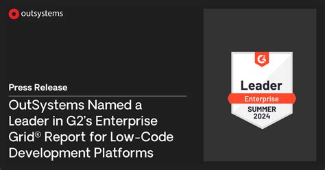 Outsystems Named Leader In G2 Summer 2024 Report Outsystems