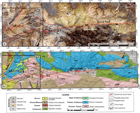 Fault Segmentation Along The Of A The Landsat 8 Oli Image After The Download Scientific