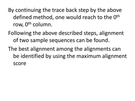 5 global and local alignment algorithms pptx