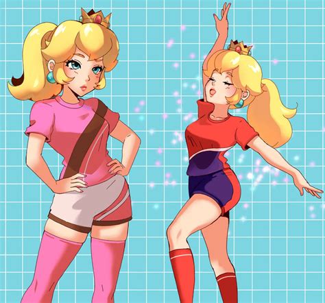 Mario Strikers Battle League Princess Peach Pose By Dergamer0 On Deviantart